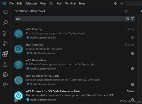 Nordic Vscode开发环境配置vscode Nordic Csdn博客