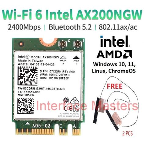 Jual Wifi 6 Wireless Card Intel Ax200 Bluetooth 5 1 Ax Ac Ngff M 2 2g 5g M2 Shopee Indonesia