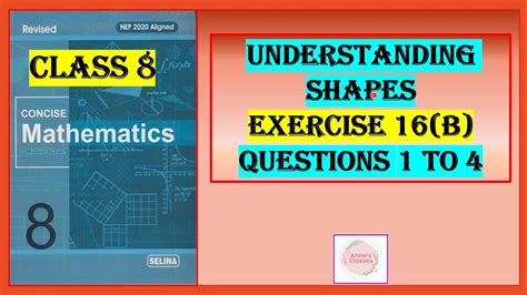 UNDERSTANDING SHAPES EXERCISE B QUESTIONS To YouTube