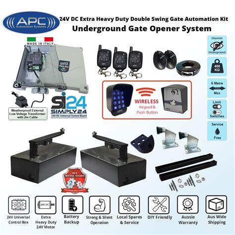 Discreet Underground Automatic Double Swing Gate Wireless Controller