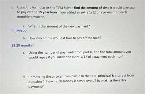Solved Using The Formulas Or The Tvm Solver Find The Amount