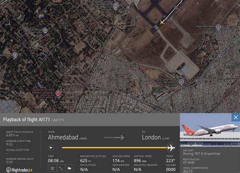 Air India 171 Crashes Shortly After Take Off From Ahmedabad Flightradar24 Blog