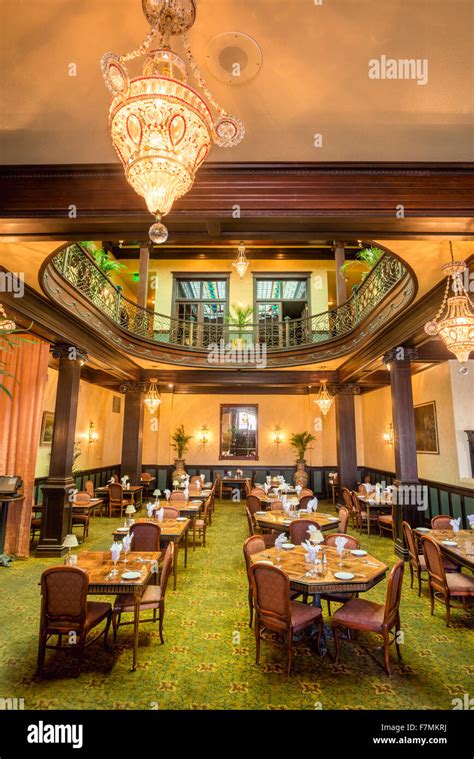 Dining Room Of The Historic Geiser Grand Hotel In Baker City Oregon