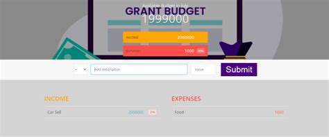 Budgeting Expense System In Javascript Free Source Code Sourcecodester