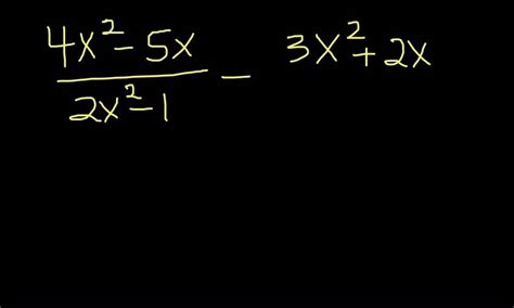 Adding And Subtracting Rationals 1 Youtube