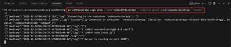 Monitoring Azure Container App Status Running Or Down Stack Overflow