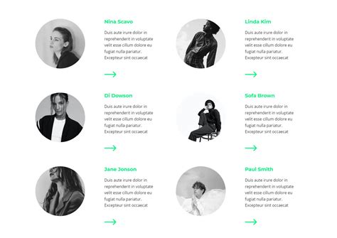 Website Team Sections Behance
