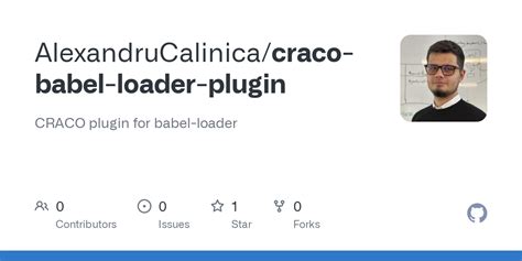 Github Alexandrucalinicacraco Babel Loader Plugin Craco Plugin For Babel Loader