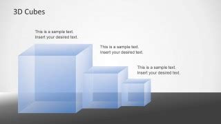 Transparent D Cubes For PowerPoint SlideModel