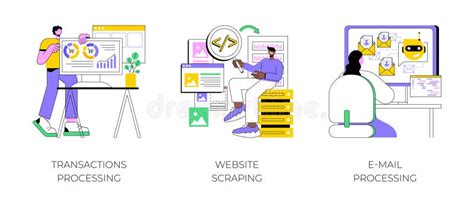 业务流程自动化隔离动画矢量图 向量例证 插画 包括有 装箱 平面 数字式 商业 设备 火炮 274993573