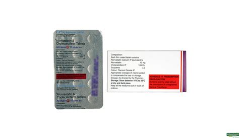 Buy Atorsave D 10mg 15 Tablets Online At Best Prices Wellness Forever