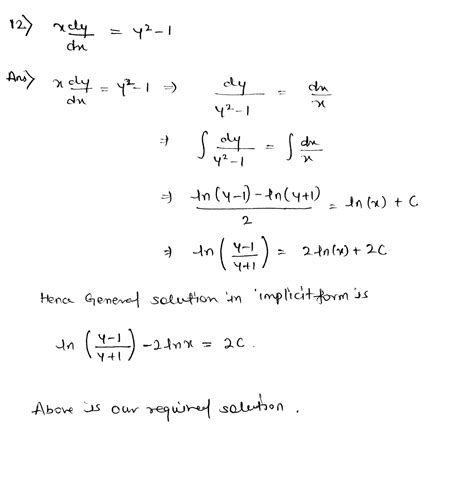 Solved Please Help Need Solutions Topic Differential Equation