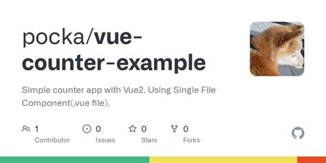 Github Pockavue Counter Example Simple Counter App With Vue2 Using