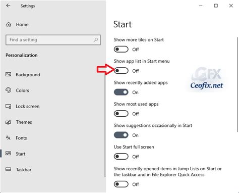 How To Hide App List In Start Menu In Windows