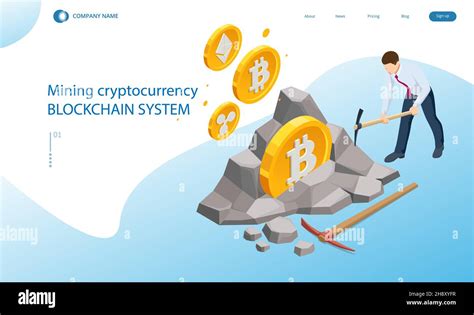 Isometric Cryptomining Farm Concept Cryptocurrency Mining Equipment Mining Cryptocurrency Coin