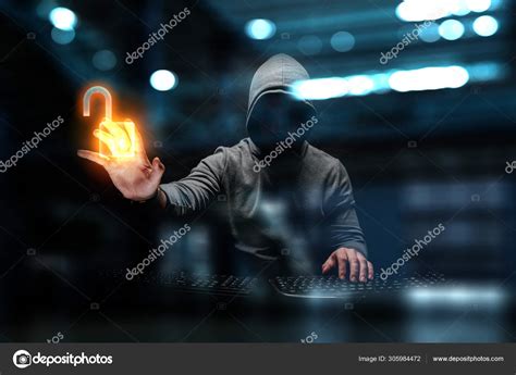 Hacker Hunting For Code Concept Stock Photo SergeyNivens