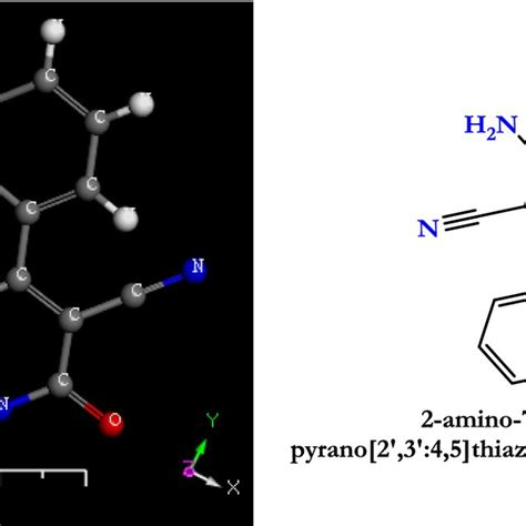 The Chemical Structure And 3d Of The Fabricated Organic Compound