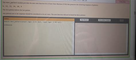 The Nextpattern Module Provides The Next State
