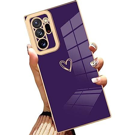 Amazon Com Aigomara Compatible Samsung Galaxy Note Ultra Case Heart Design Plating Cover