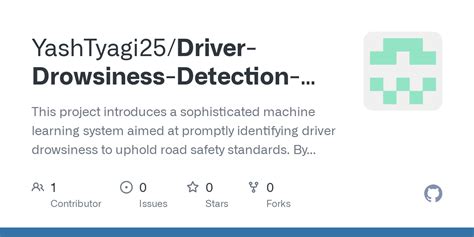 Github Yashtyagi25driver Drowsiness Detection System This Project