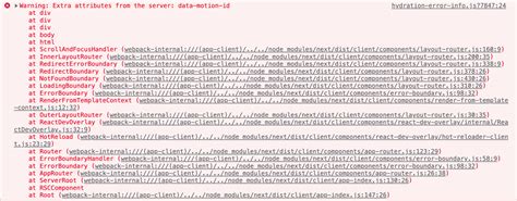 Hydration Error Because Of Devtools In Next Js When Using Animations On Load Issue