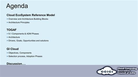 Adopting The Open Group Cloud Eco System Reference Model Pptx
