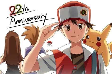 Pikachu Red Blue Oak And Green Pokemon And More Drawn By Scbstella Danbooru