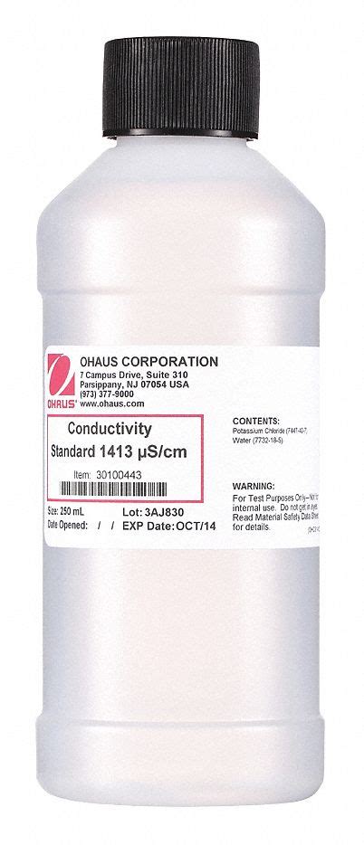 ACS ML Conductivity Calibration Solution MJ Grainger