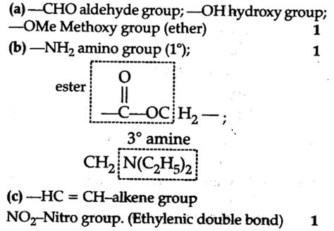 Identify The Functional Groups In The Following Compounds CBSE Class Chemistry Learn