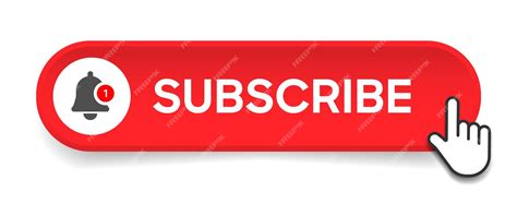 premium vector subscribe button bell notification icon button and