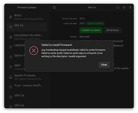 Issues Updating Firmware With Fwupdmgr Support And Help Ubuntu Community Hub