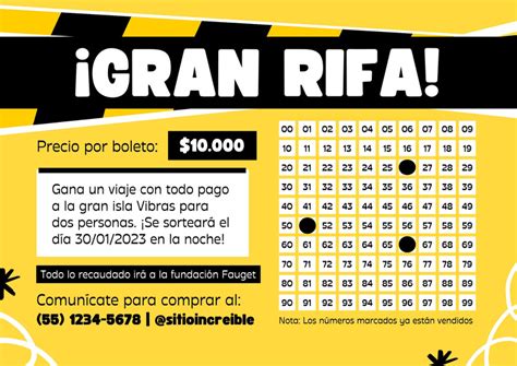 Página 3 Plantillas Rifa Gratis Y Editables Canva