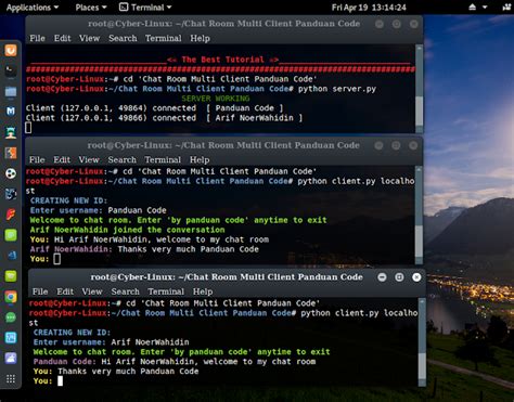 Chat Room Multi Client Python Terbaru Belajar Socket