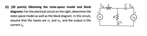 Obtaining The State Space Model And Block Diagrams Chegg