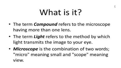 Gbsn Microbiology Lab 2 Compound Microscope Ppt