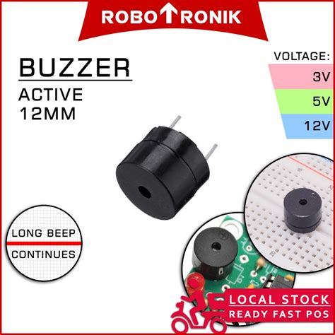 Active Buzzer Mini Long Beep Continues V V V Mm For PCB Breadboard Arduino Raspberry