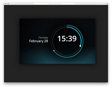 33 Cosy Html Clock Designs For Modern Websites In 2020