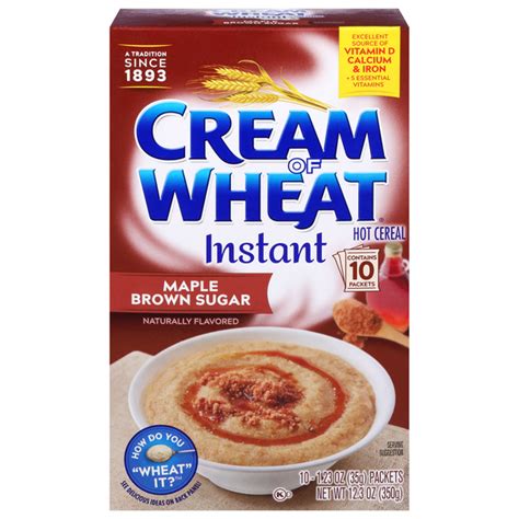 Save On Cream Of Wheat Instant Maple Brown Sugar Hot Cereal 10 Ct