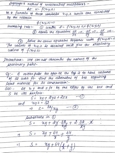 lagrange method pdf