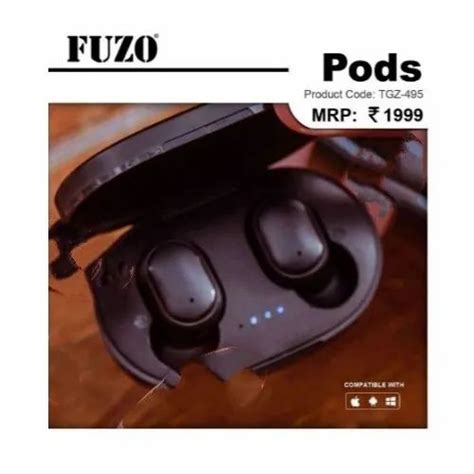 Black Fuzo Bluetooth Ear Pods Model Tgz 495 Packaging Type Box At Best Price In Mumbai