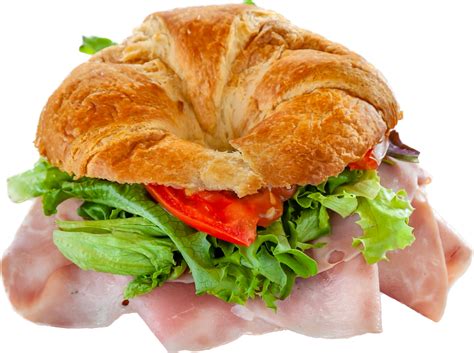 Ham And Cheese Croissant Sandwich
