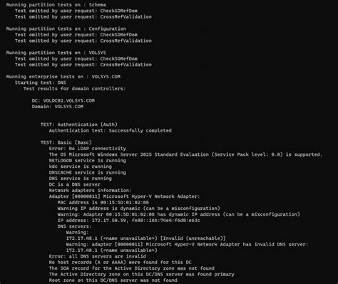 Dcdiag Ile Dnsi Kontrol Etmek Active Directory Cyber Security