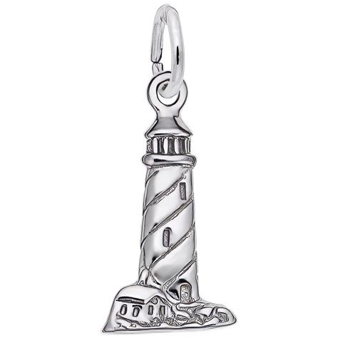 Charms Sterling Silver Coastal Lighthouse Charm Findingking
