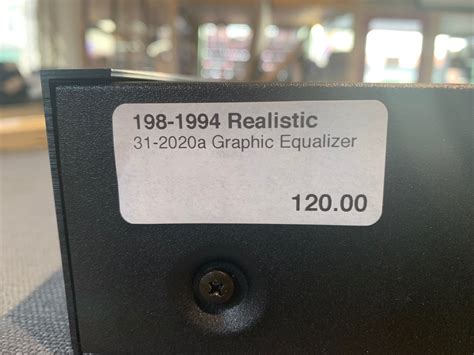 Realistic 31 2020a Graphic Equalizer With Spectrum Analyzer The Turntable Store