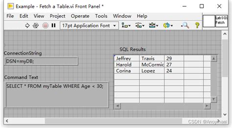 在labview里使用labsql连接access数据库 Csdn博客