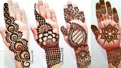 Top 4 Easy Simple Diwali Special Front Hand Mehndi Design Mehandi