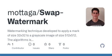 github mottaga swap watermark watermarking technique developed to