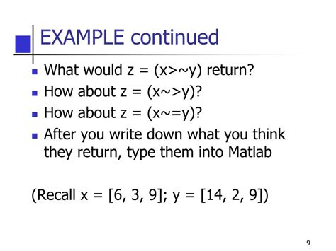 Ppt Matlab Chapman S33 4 Part 1 Relational Operators Logical