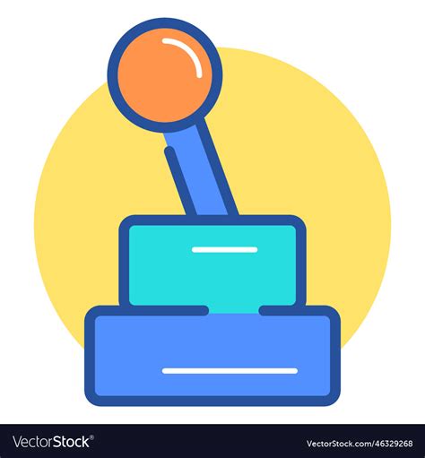 Arcade Joystick Icon Royalty Free Vector Image