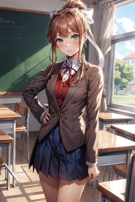 Monika Ddlc 7 By Artcave19 On Deviantart